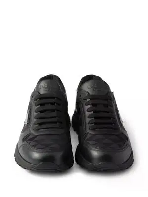 Prada Re-nylon And Leather Lace-up Sneakers