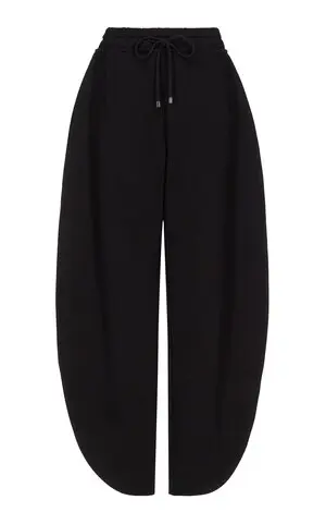 Alaïa Cotton Barrel-leg Jogger Sweatpants - Black