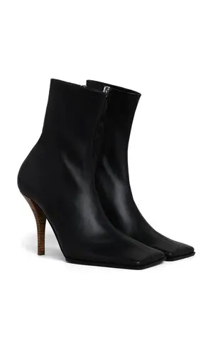 Alaïa Leather Ankle Boots
