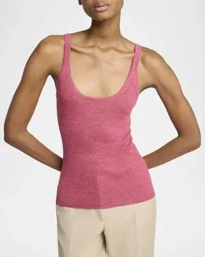 Gabriela Hearst Cinxia Cashmere Tank Top - Fuchsia