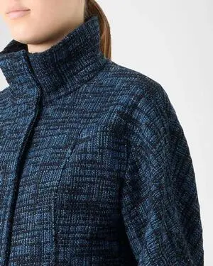 Akris Raw Denim Tweed Jacket - Medium Blue