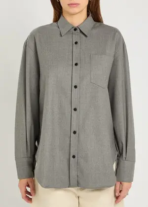Maria Mcmanus Stretch-wool Shirt - Grey