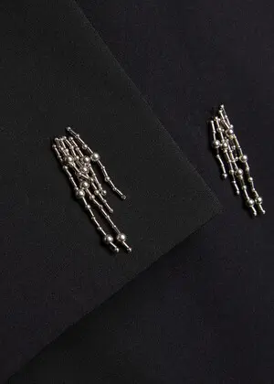 Simkhai Coretta Embellished Crepe Midi Dress
