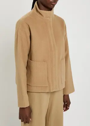 Eileen Fisher Chevron Wool Jacket