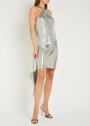 Rabanne Chainmail Mini Skirt - Silver