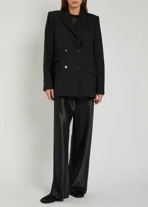 Maria Mcmanus Straight-leg Satin Trousers