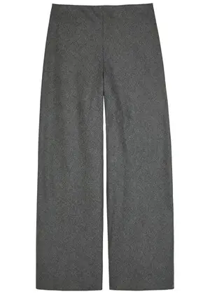 Vince Wide-leg Wool-blend Trousers