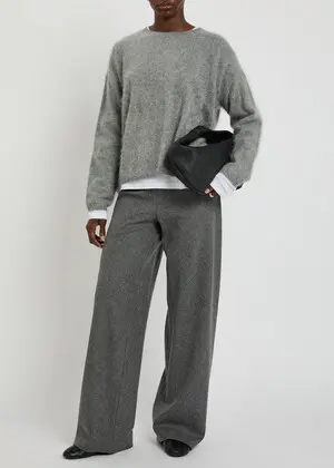 Vince Wide-leg Wool-blend Trousers