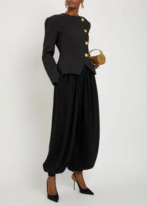 Ronny Kobo Dickens Crepe Trousers - Black