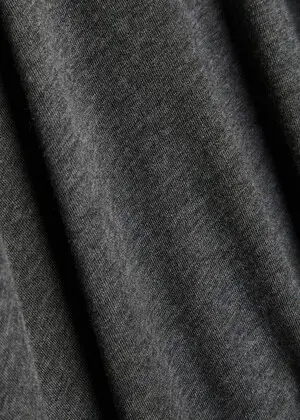 Eileen Fisher Turtle-neck Jersey Top - Charcoal
