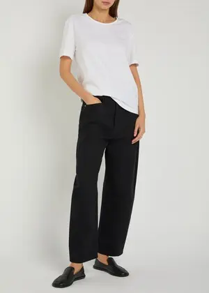 Maria Mcmanus Organic Cotton Cropped Barrel-leg Jeans