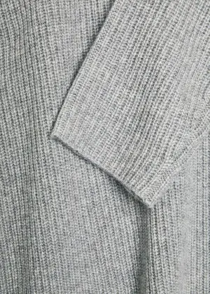 Eileen Fisher Ribbed Roll-neck Wool And Cashmere-blend Jumper