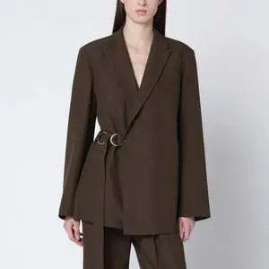 Loewe Double-breasted Wool Jacket - Green