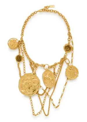 Chloé Medals Multi-chain Necklace - Gold