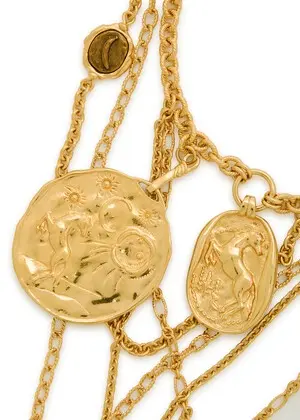 Chloé Medals Multi-chain Necklace