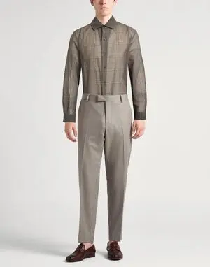 Agnona Shirt Size Wool, Silk - Grey