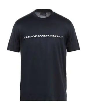 Emporio Armani T-shirt Size Lyocell, Cotton - Navy