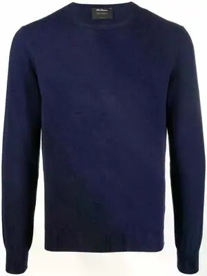 DELL'OGLIO Crew-neck Cashmere Jumper - Blue