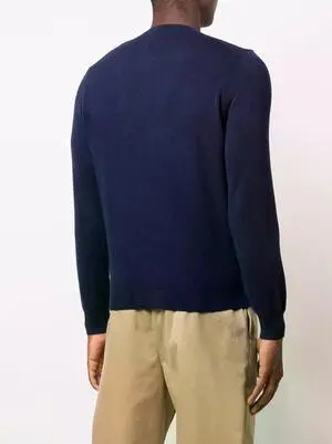 DELL'OGLIO Crew-neck Cashmere Jumper - Blue