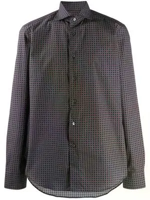 DELL'OGLIO Geometric Patterned Shirt