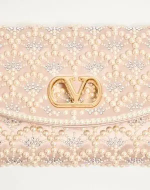 Valentino Garavani Devain Small Shoulder Bag - Cream