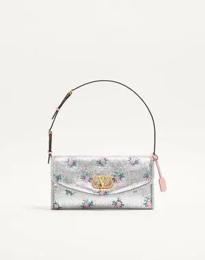 Valentino Garavani Devain Small Shoulder Bag Silver