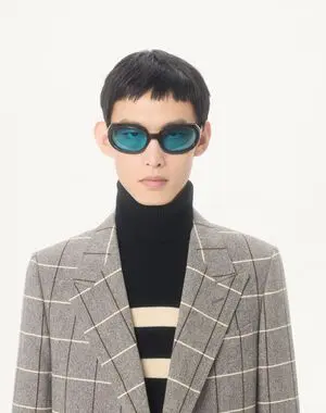 Valentino Garavani Double-breasted Wool Jacket With Check Pattern
