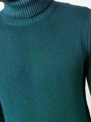 DELL'OGLIO Roll-neck Jumper - Blue
