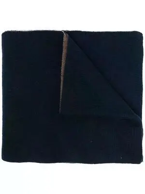 DELL'OGLIO Cashmere Two-tone Scarf - Blue
