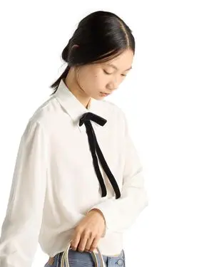 Prada Crepe De Chine Shirt - Neutral