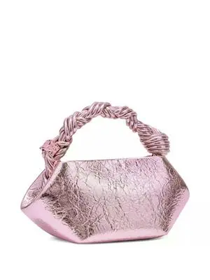 GANNI Metallic Mini Bag With Braided Handle