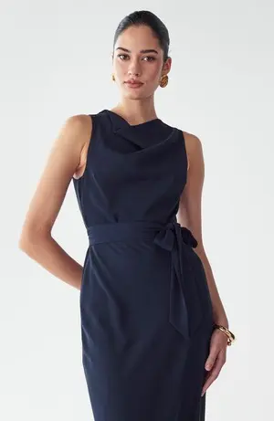 WILLA Reane Dress - Navy Blue