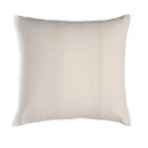 SUSTAINABLE THREADS Ecoloom Handwoven Cotton Pillow With Down-alternative Insert - Whipped Cream
