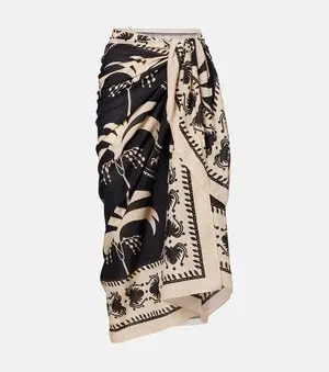Johanna Ortiz Printed Cotton Beach Cover-up - Black