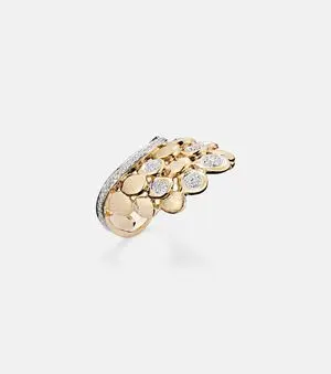 RAINBOW K Blossom Ring With Diamonds