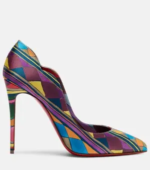 CHRISTIAN LOUBOUTIN Hot Chick Satin Pumps