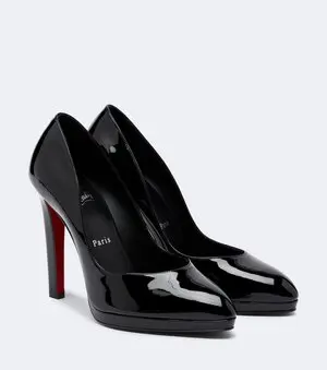 CHRISTIAN LOUBOUTIN Patent Leather Pumps - Black