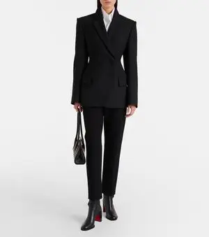 CHRISTIAN LOUBOUTIN Dianouchette 70 Leather Ankle Boots - Black