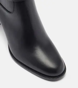 CHRISTIAN LOUBOUTIN Dianouchette 70 Leather Ankle Boots - Black