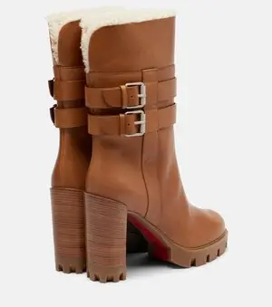CHRISTIAN LOUBOUTIN Elisawalk 100 Leather Ankle Boots