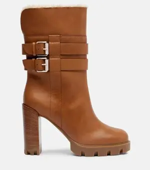 CHRISTIAN LOUBOUTIN Elisawalk 100 Leather Ankle Boots