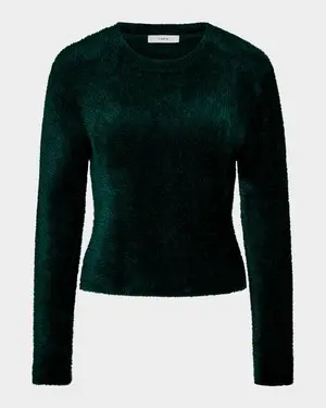 Vince Eyelash Crewneck Sweater - Juniper