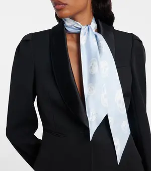 Alexander McQueen Skull Silk Scarf