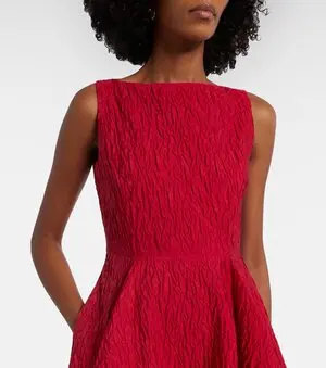 ROKSANDA Tera Cloqué Midi Dress - Red