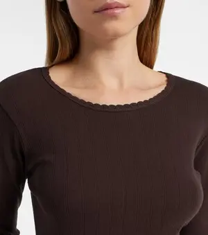 LESET Pointelle Cotton T-shirt