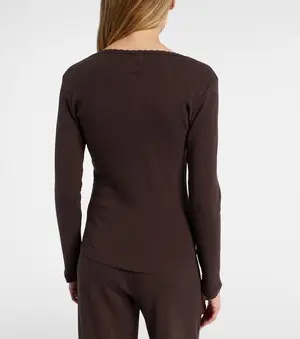 LESET Pointelle Cotton T-shirt