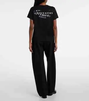 Givenchy Logo Cotton Jersey T-shirt - Black