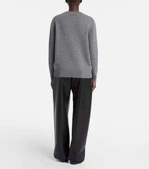 Givenchy Logo Wool And Cashmere Sweater - Grey