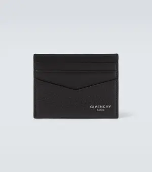 Givenchy Logo Leather Card Holder - Black