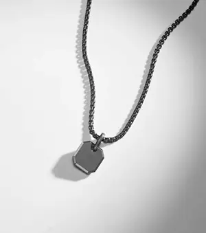 David Yurman Titanium Pendant Necklace
